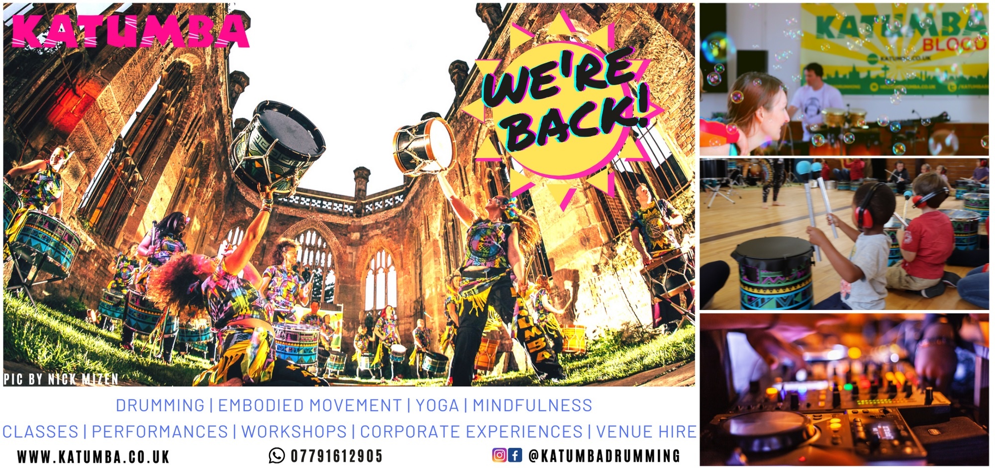 Upcoming In-Person Events: Drumming Tasters and More! - Katumba